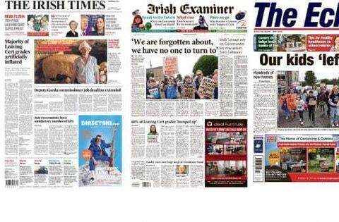 What the papers say: Friday's front pages - News - Kildare Nationalist