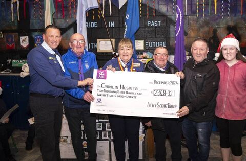 Athy scouts donate to Crumin Children's Hospital - Community - Kildare ...