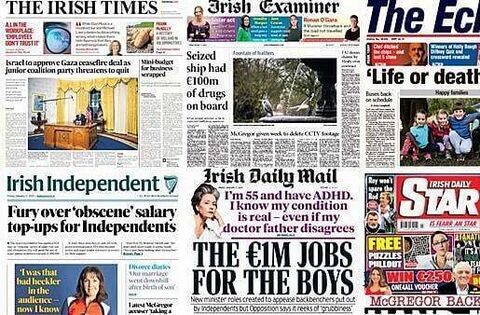 What the papers say: Friday's front pages - News - Kildare Nationalist