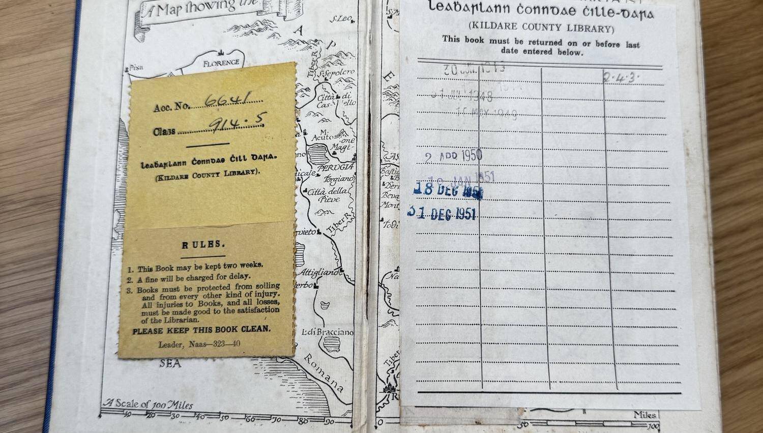 Book returned to Naas library after 74 years! - News - Kildare Nationalist