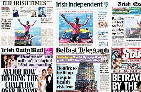 What the papers say: Friday's front pages - News - Kildare Nationalist