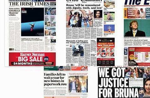 What the papers say: Saturday's front pages - News - Kildare Nationalist